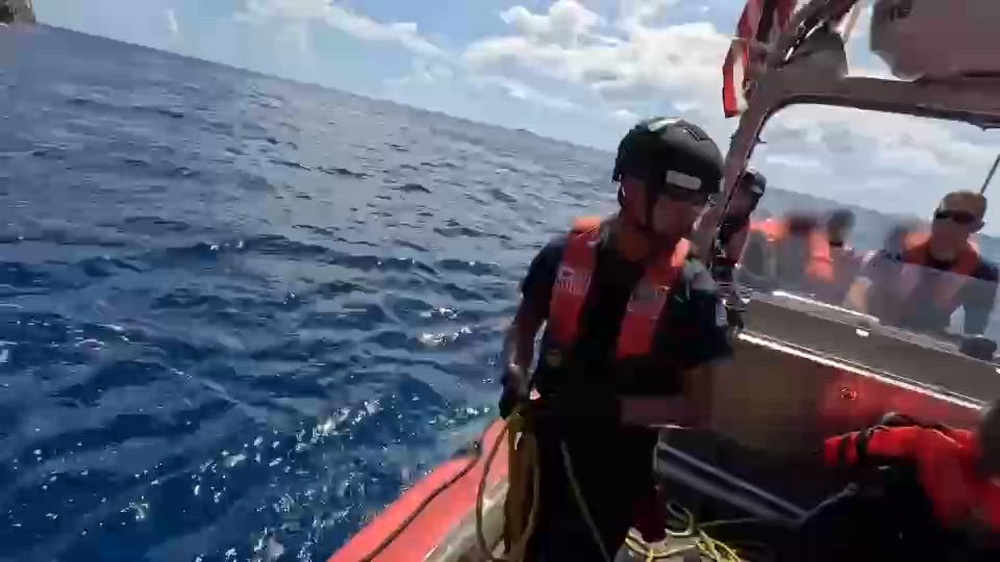 DVIDS - Video - Coast Guard rescues 11 Haitian migrants left stranded ...