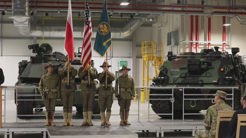 DVIDS - Video - Army Field Support Battalion-Poland Color Uncasing Ceremony