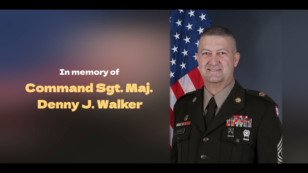 DVIDS - Video - In honor of Command Sgt. Maj. Denny J. Walker