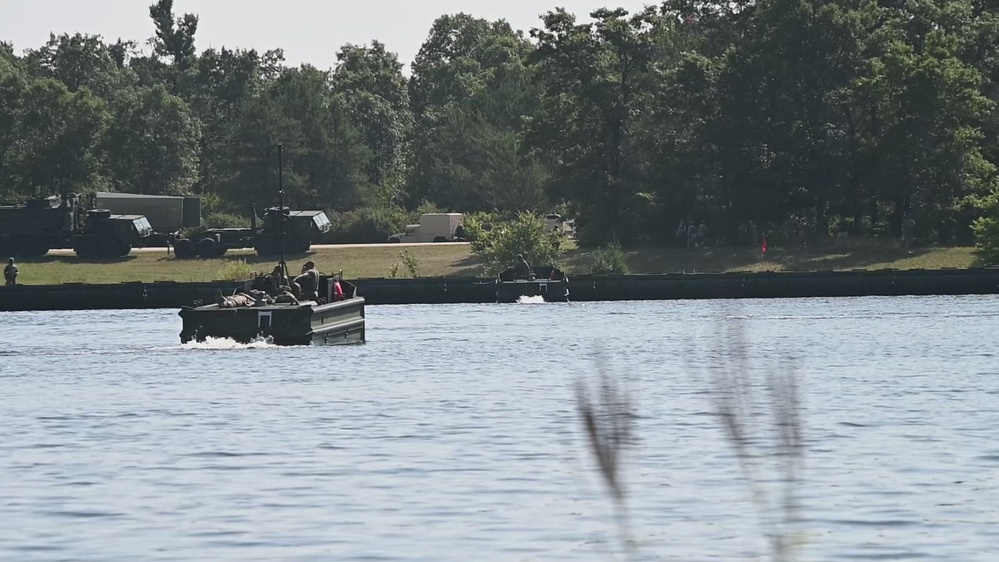 DVIDS - Video - 652nd Engineer Company Builds Improved Ribbon Bridge