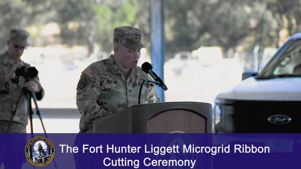DVIDS - Video - The Fort Hunter Liggett Microgrid Ribbon Cutting Ceremony