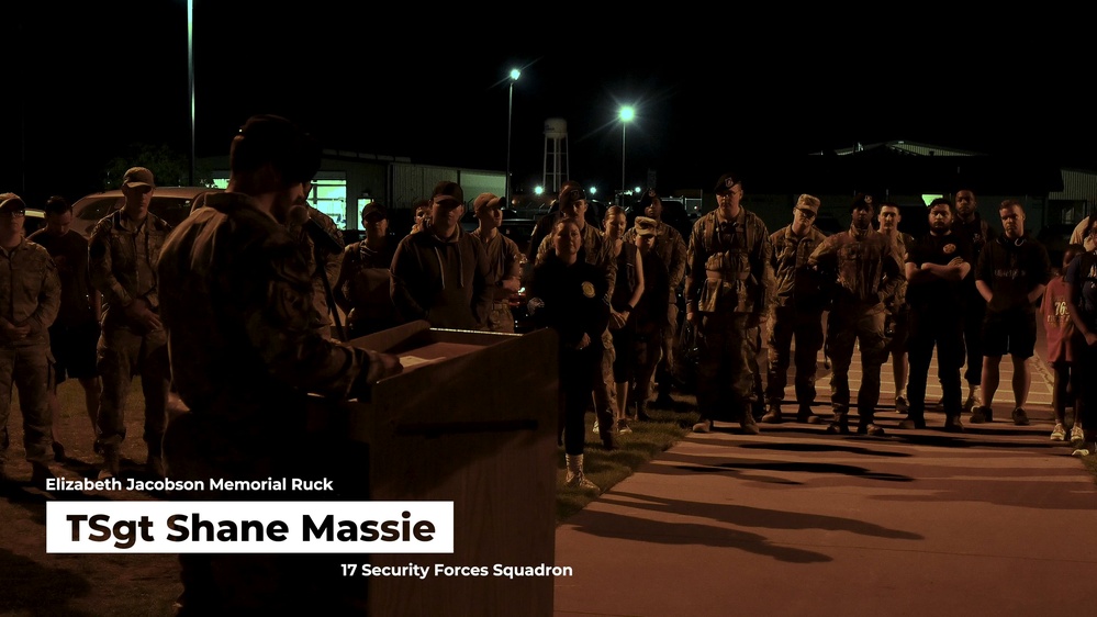 DVIDS - Video - A1C Elizabeth Jacobson Memorial Ruck 2024