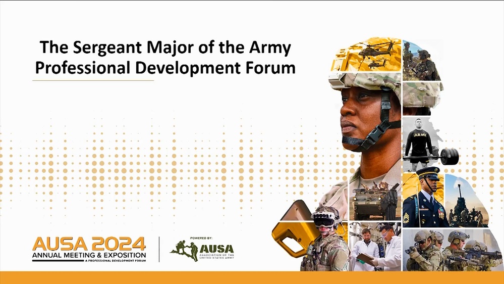 DVIDS - Video - AUSA 2024 - The Sergeant Major of the Army Professional ...