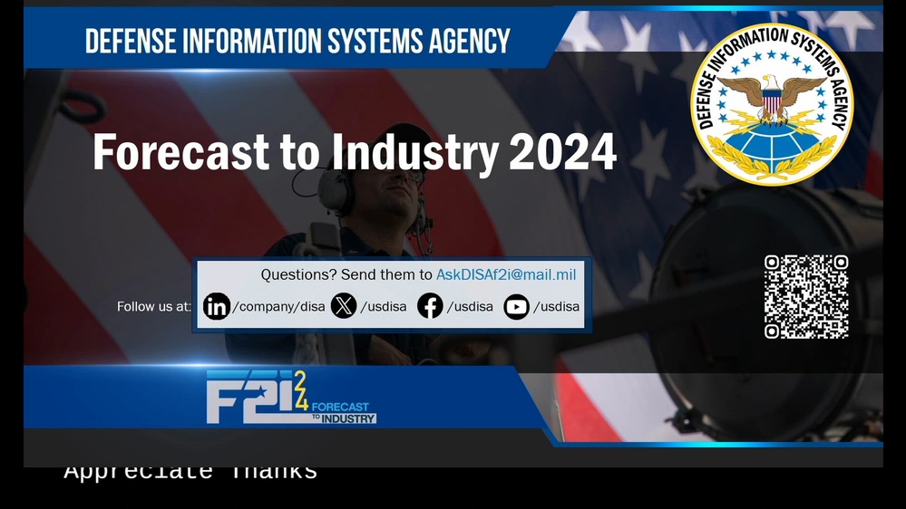 DVIDS - Video - DISA Forecast to Industry - Procurement Services Executive Welcome