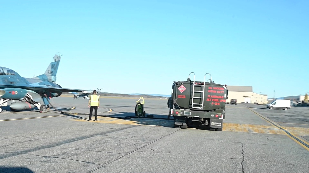 DVIDS - Video - 354th LRS POL conducts hot pits (b-roll)