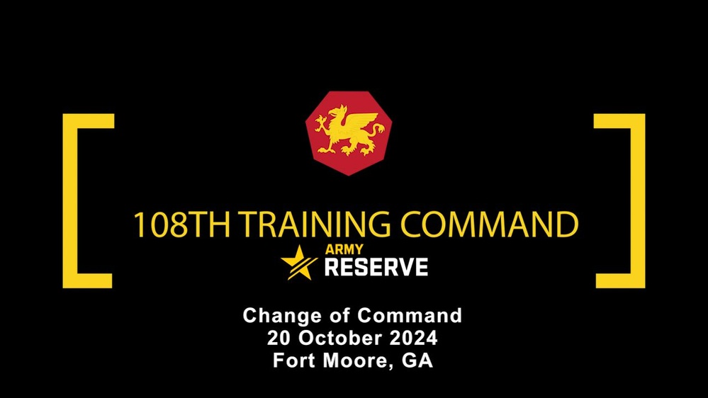 DVIDS - Video - 108th Training Command (IET) Change of Command