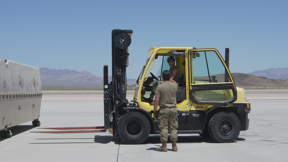 DVIDS - Video - Behind the Scenes: LRS Team Loads MQ-9 Casket