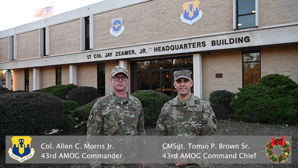 DVIDS - Video - 43rd AMOG 2024 Holiday Message