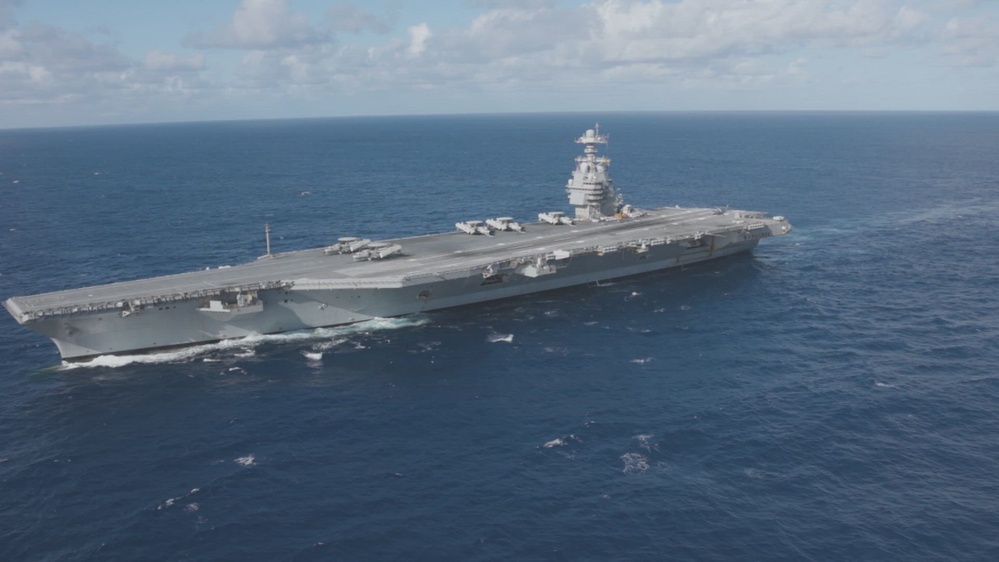 DVIDS - Video - USS Gerald R. Ford and JMSDF Conduct Sailing Exercise