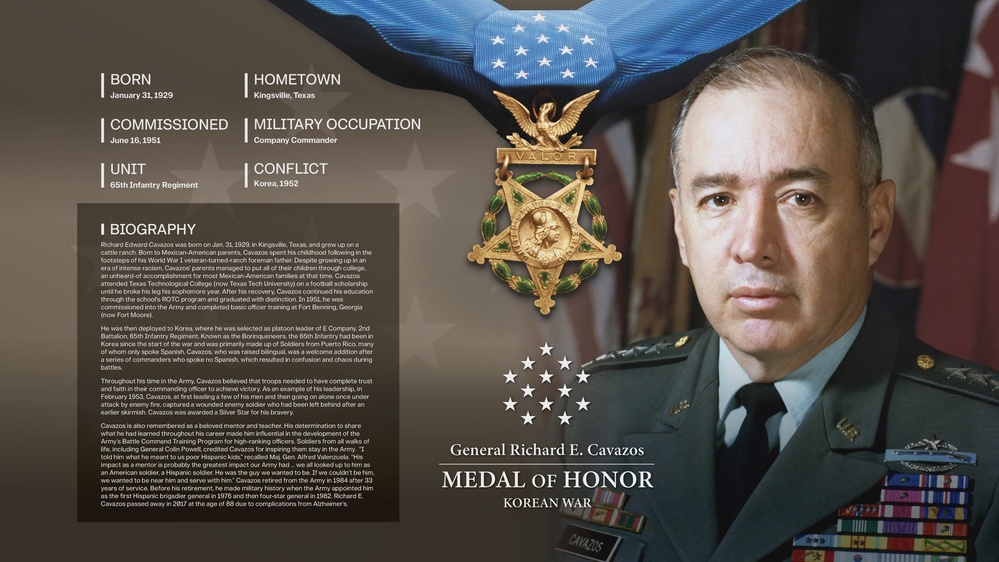 DVIDS - Video - Medal of Honor – Gen. Richard E. Cavazos Bio/Battle/Unit