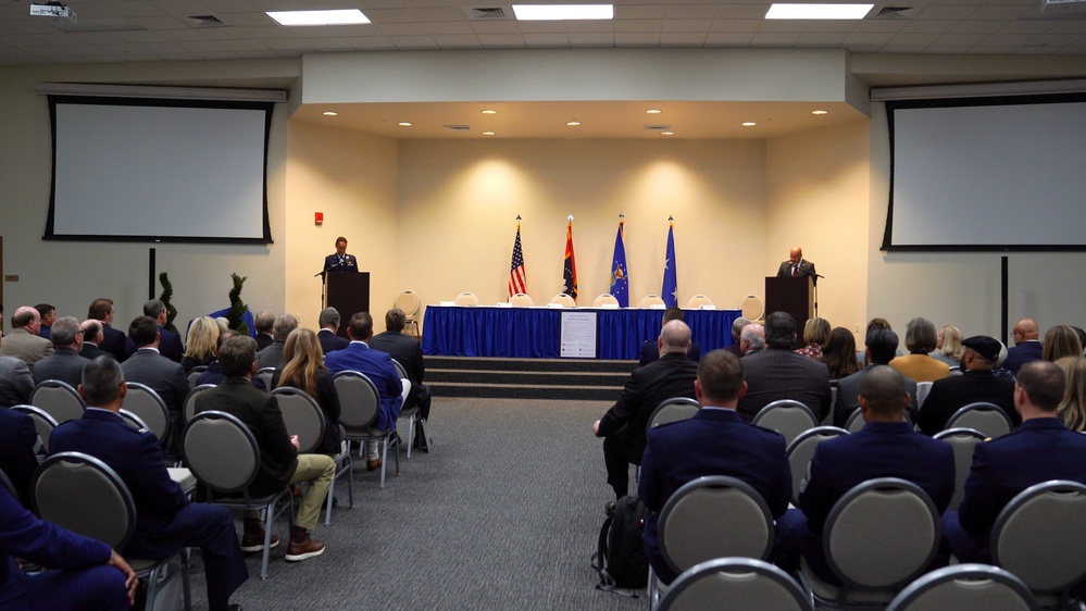 DVIDS - Video - Keesler hosts statewide leaders for MS Cyber Technology Center Partnership Ceremony