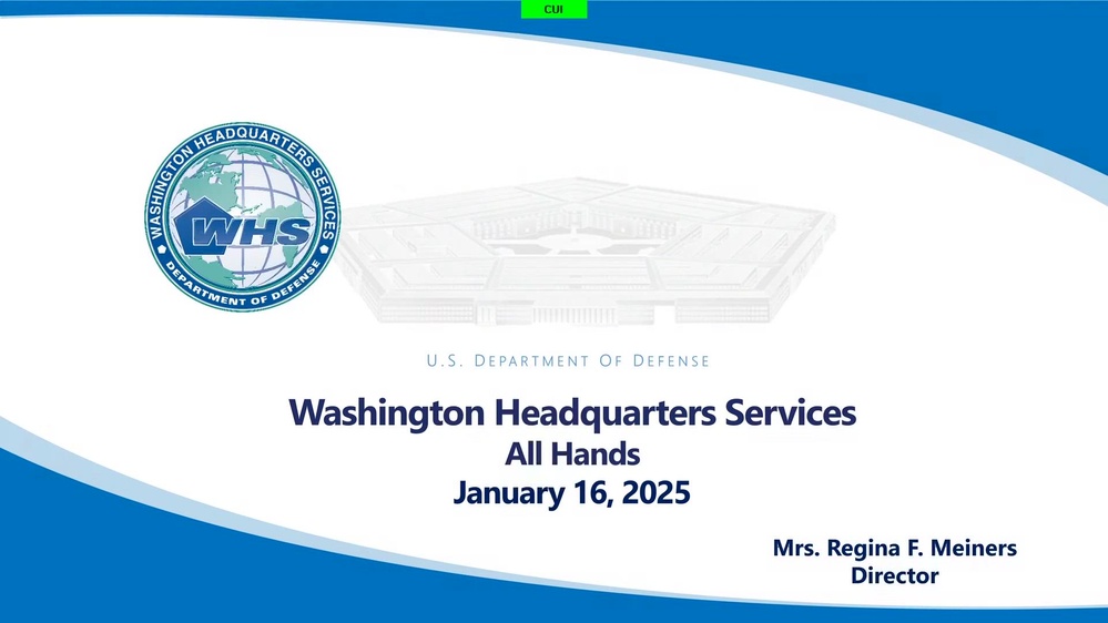 DVIDS - Video - 4th Quarter WHS All Hands.