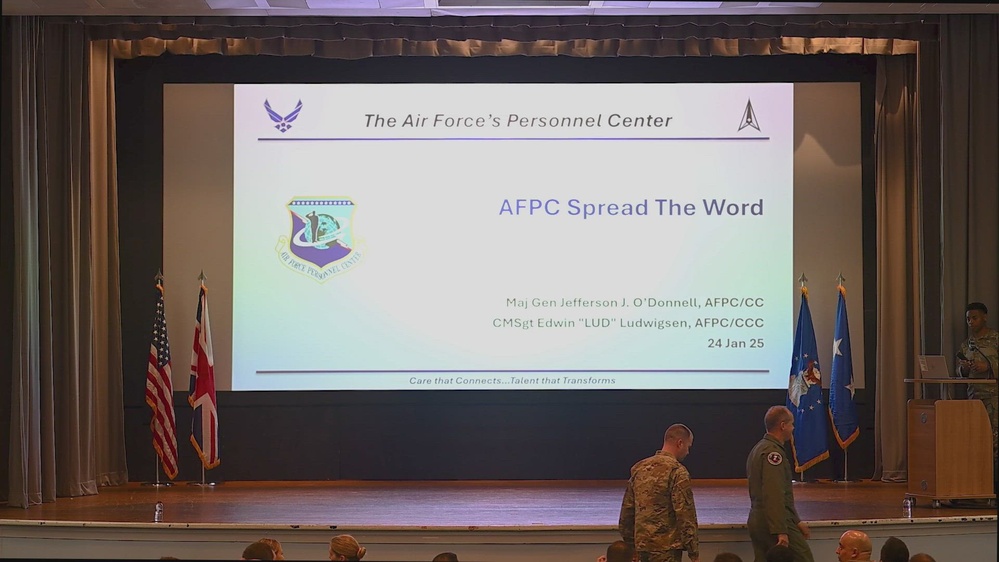DVIDS - Video - Spread the Word: AFPC Maj Gen visits RAF Lakenheath