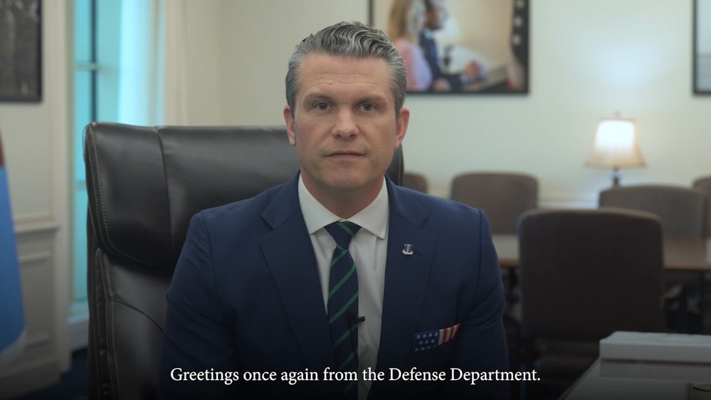 DVIDS - Video - A Message From Defense Secretary Hegseth to the ...
