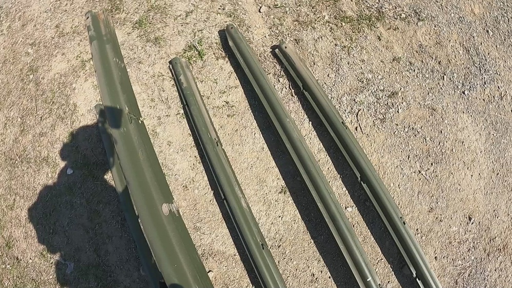 DVIDS - Video - U.S. Marine cuts engineer stakes near the southern ...