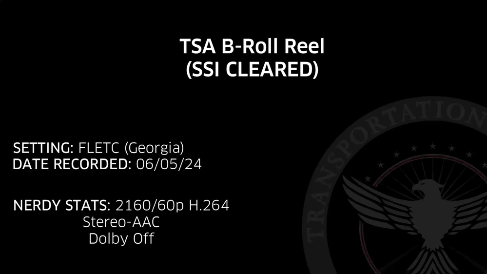 DVIDS - Video - Federal Law Enforcement Training Centers (FLETC) TSA ...