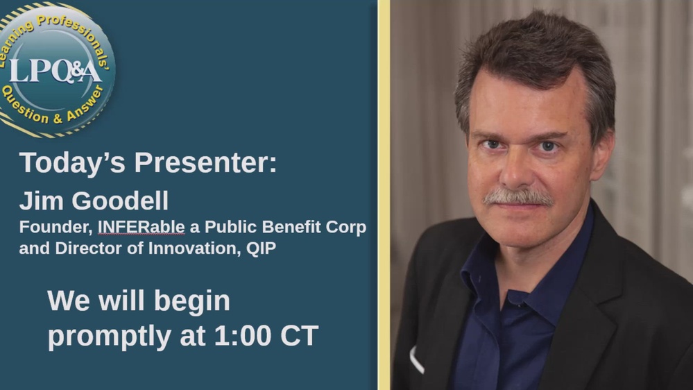DVIDS - Video - Feb 2025 LPQ&A featuring Mr. Jim Goodell presenting LPQ&A Learning Engineering ...