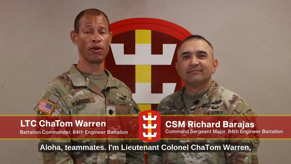 DVIDS - Video - 84th Engineer Battalion Welcome Video