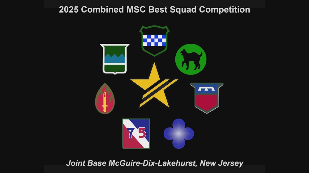DVIDS - Video - 99th RD 2025 Combined Major Support Command Best Squad ...