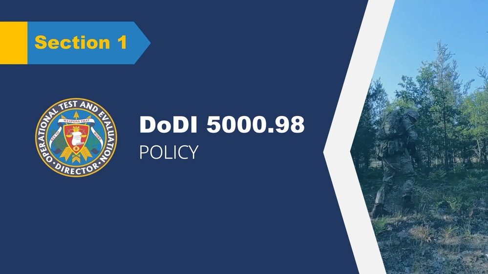 DVIDS - Video - Intro to DoDI 5000.98
