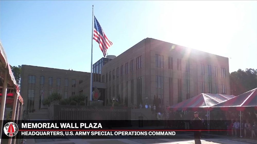 DVIDS - Video - USASOC Memorial Day Ceremony 2025