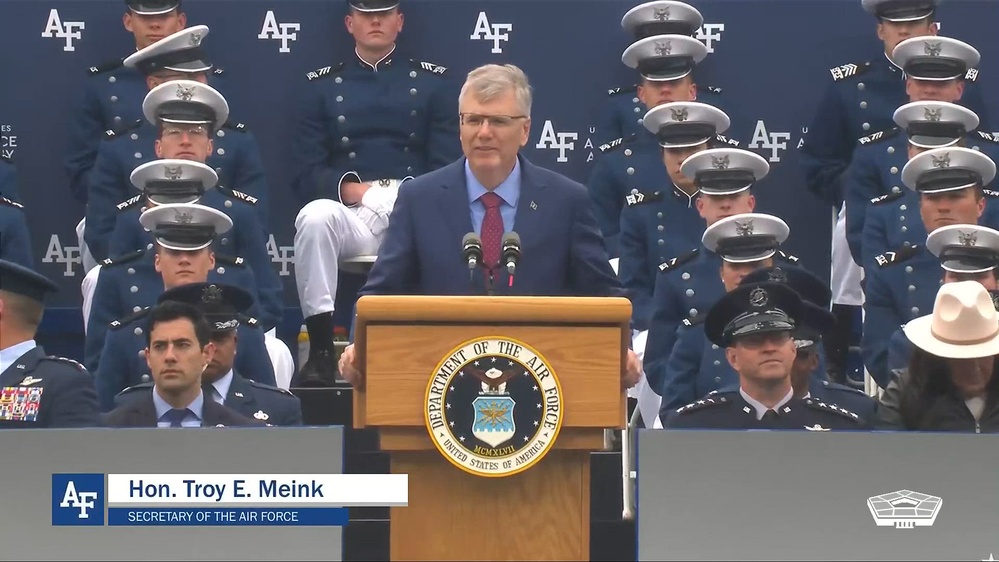 DVIDS - Video - Air Force Secretary Speaks at Service Academy Graduation