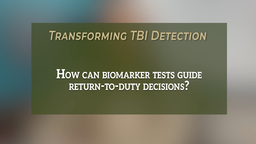 DVIDS - Video - How Can Biomarker Tests Guide Return-to-Duty Decisions ...