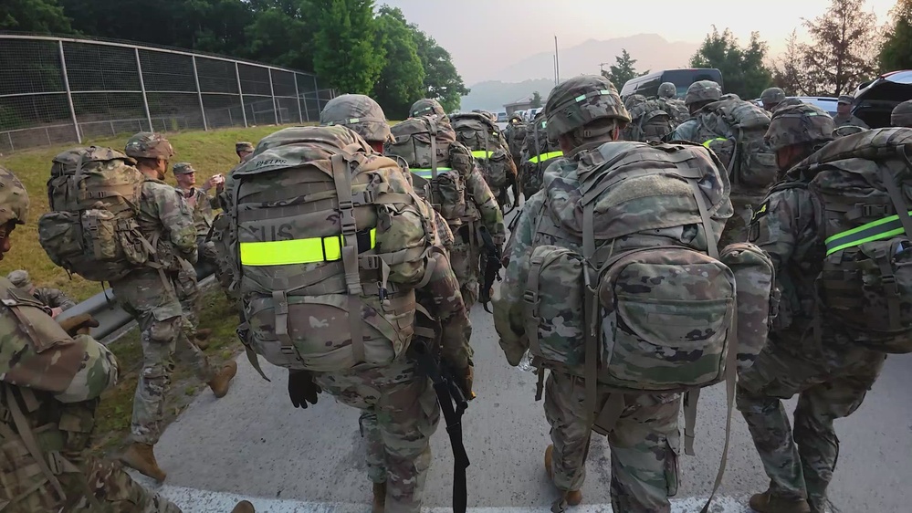 DVIDS - Video - Eighth Army Best Squad Competition - Six Mile Ruck March