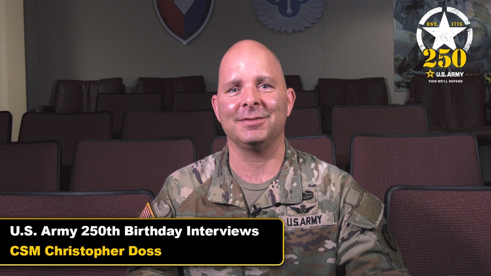 DVIDS - Video - U.S. Army 250th Birthday - CSM Christopher Doss