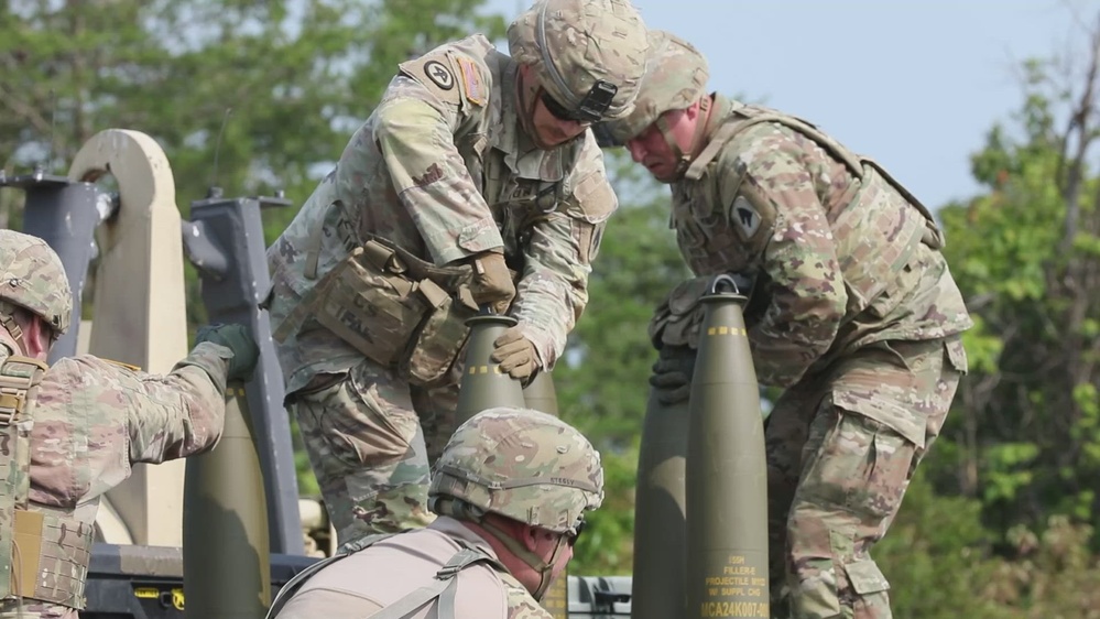 DVIDS - Video - 138th Field Artillery Brigade performs live-fire FTX at ...