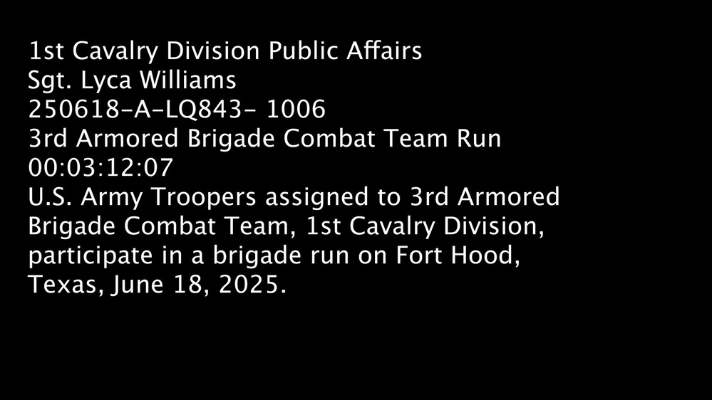 DVIDS - Video - 3ABCT Run