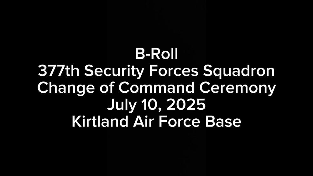 DVIDS - Video - 377th Security Forces Squadron Change of Command B-Roll