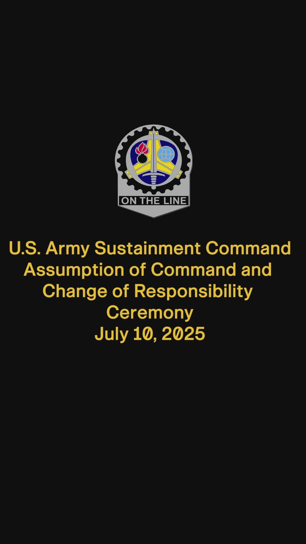 DVIDS - Video - ASC welcomes new CG, CSM at joint ceremony