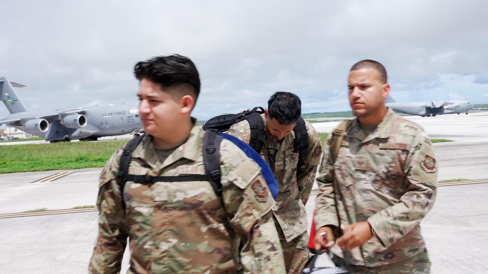 DVIDS - Video - AMC Airmen deploy to Guam for DLE 2025
