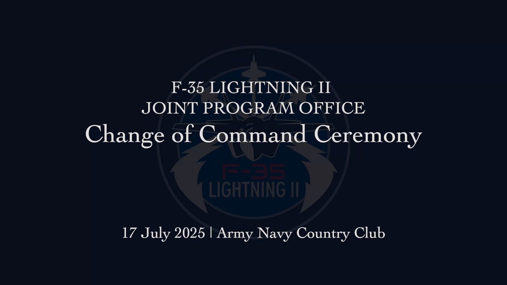 DVIDS - Video - The F-35 Joint Program Office (JPO) Change of Command ...
