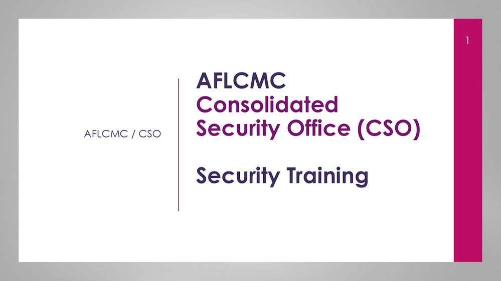 DVIDS - Video - CSO security training 2025