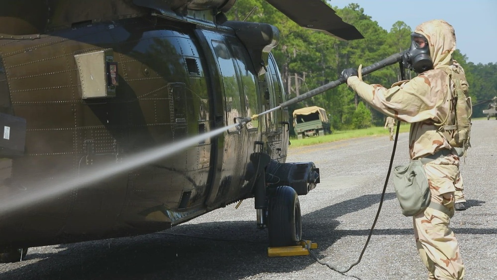 DVIDS - Video - Stryker survey and Black Hawk aircraft DECON B-Roll