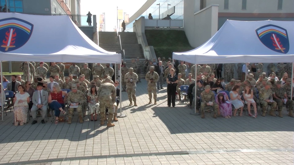 DVIDS - Video - USAREUR-AF Change of Responsibility - CSM Inman and CSM ...