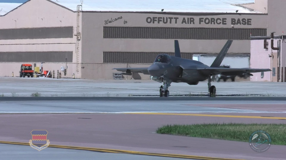 DVIDS - Video - F-35s visit Offutt AFB Gas and Go