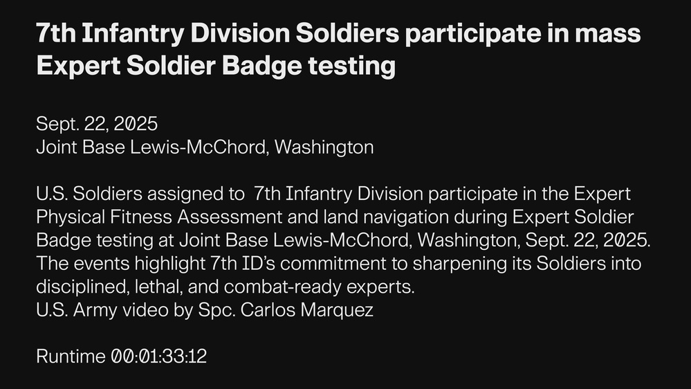 DVIDS - Video - 7th Infantry Division Soldiers participate in mass ...
