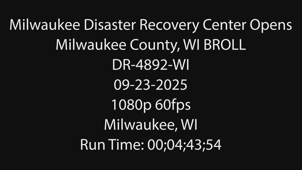 DVIDS - Video - Milwaukee Disaster Recovery Center - BROLL