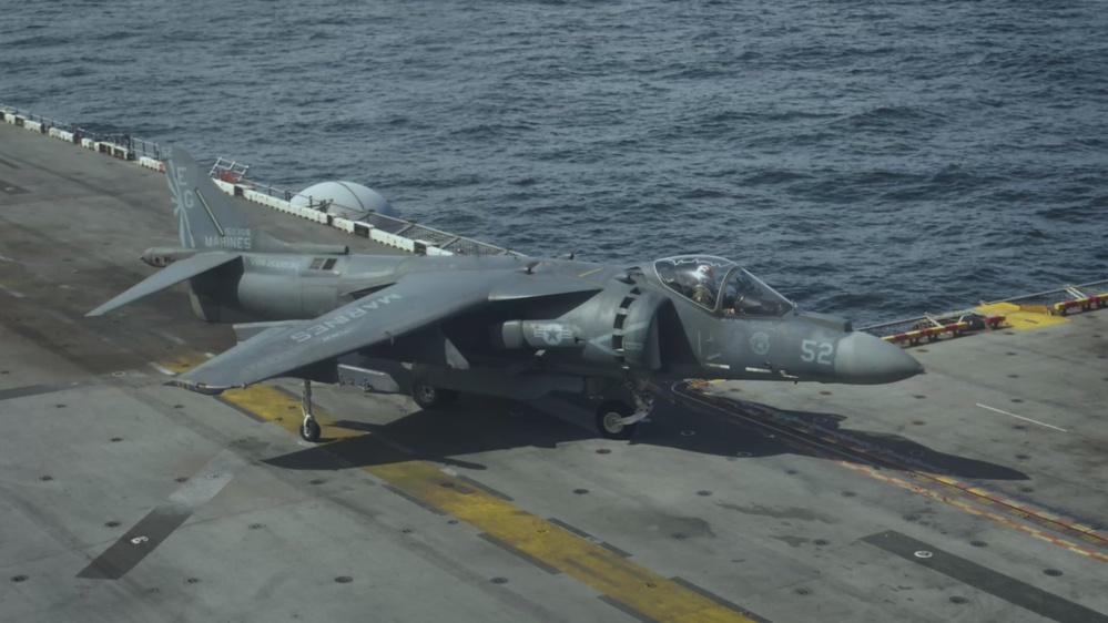 DVIDS - Video - Harrier Flight Deck Maintenance
