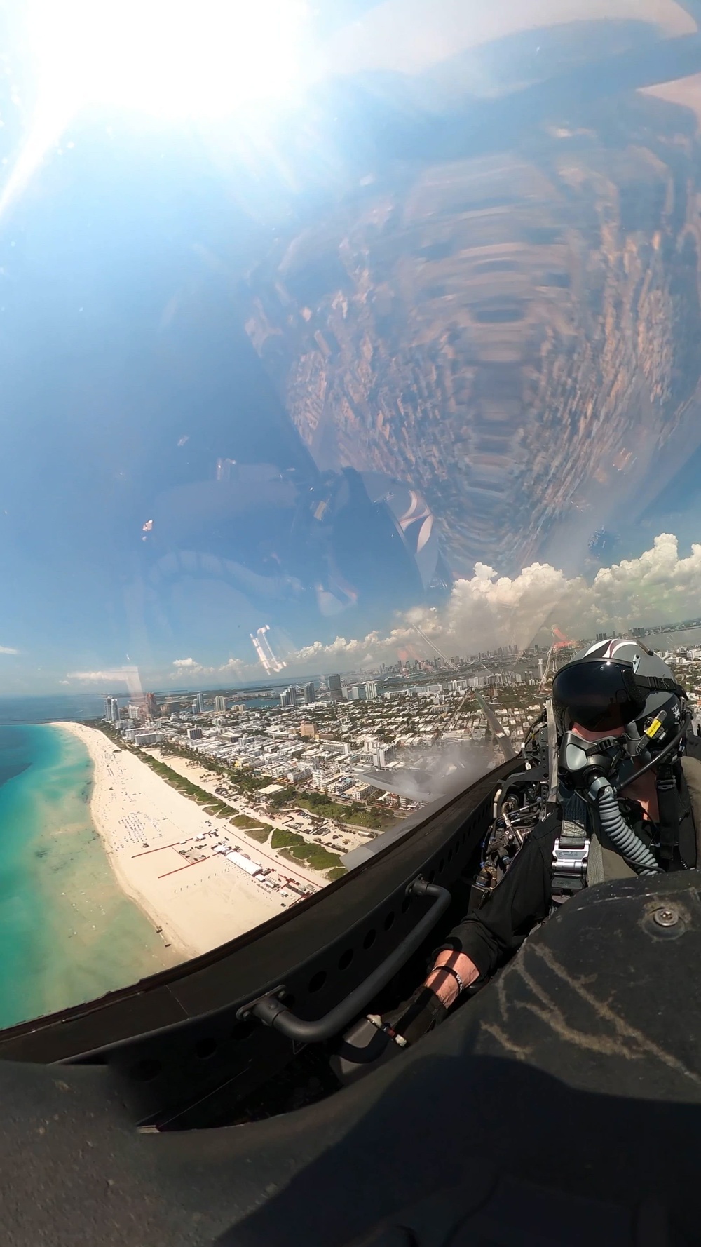DVIDS - Video - Cockpit Footage: F-22 Raptor Demonstration at Miami Beach