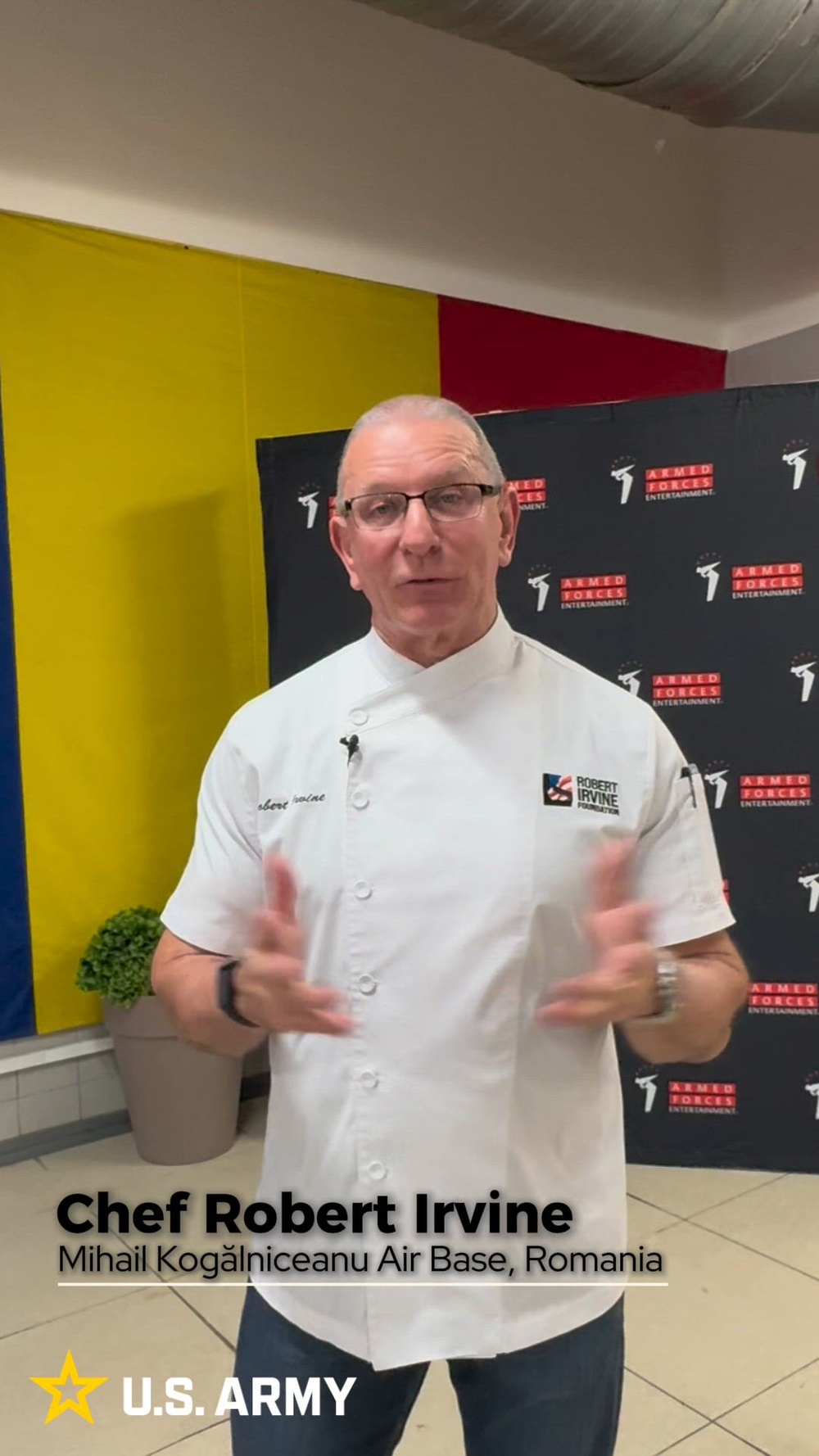 DVIDS - Video - Chef Robert Irvine Visits MKAB Romania for Thanksgiving ...