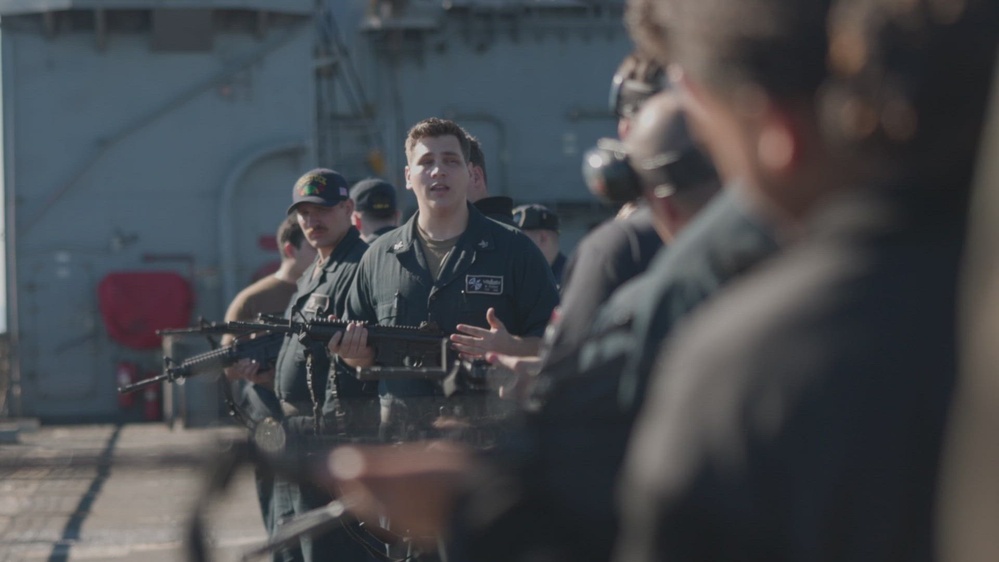 DVIDS - Video - 11th MEU Sailors, Marines Conduct Small Arms ...