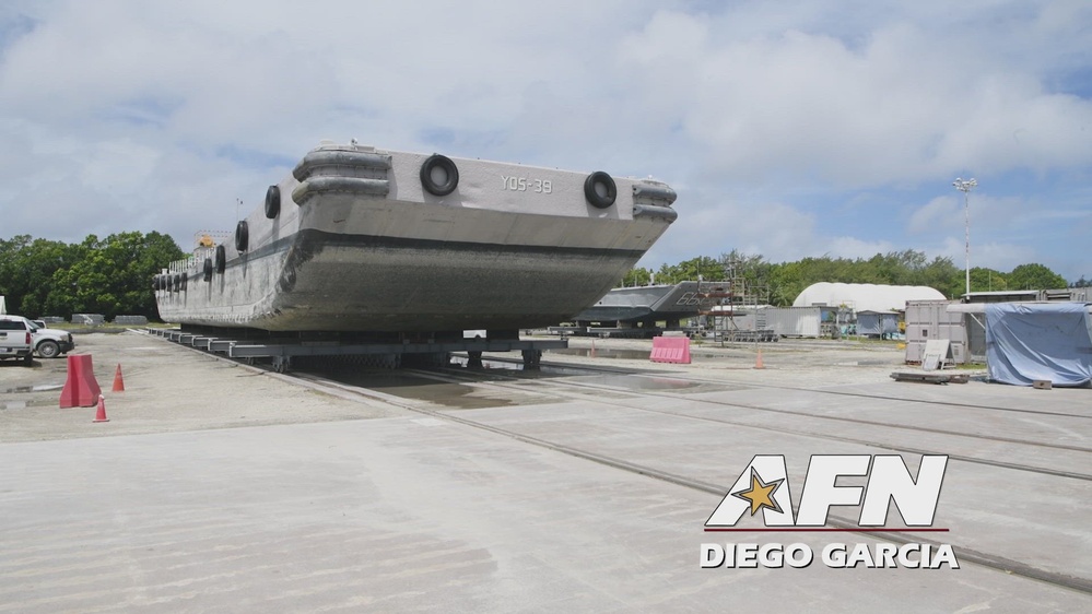 DVIDS - Video - Synchrolift unveiled at NSF Diego Garcia