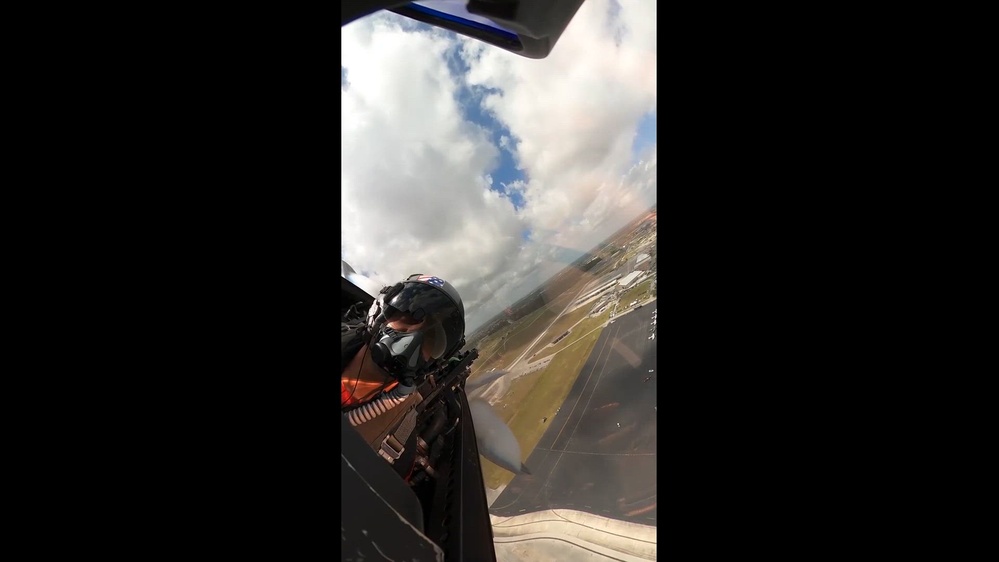 DVIDS - Video - F-22 Raptor Aerial Demonstration Team Cockpit B-Roll