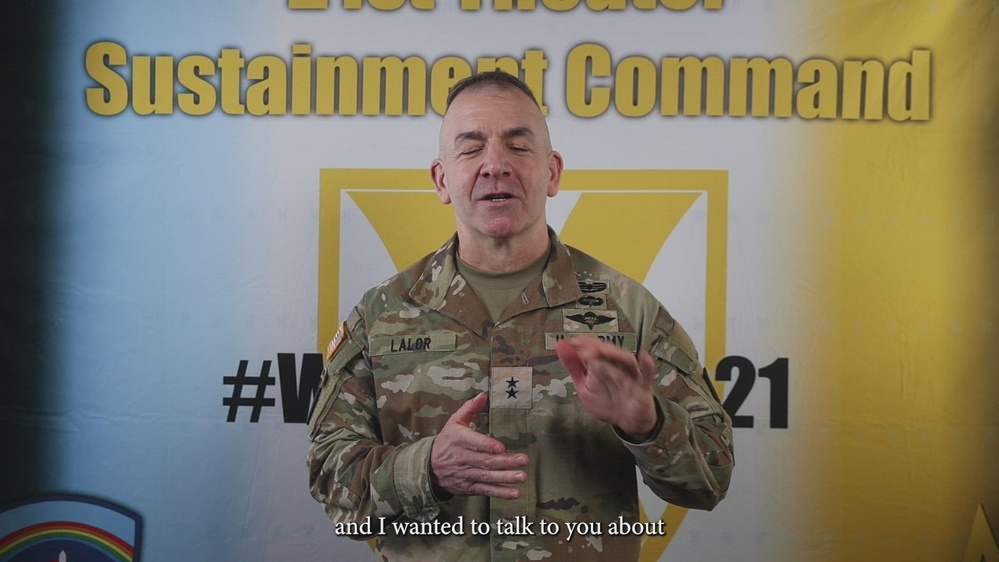 DVIDS - Video - Maj. Gen. Lalor Speaks About Upcoming 21st TSC ...