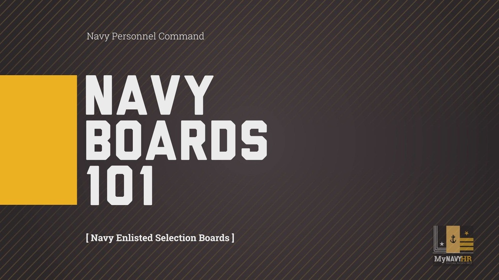 DVIDS - Video - Navy Boards 101 - Enlisted Selection Boards