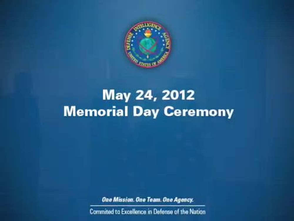 DVIDS - Video - DIA Salutes Its Fallen Patriots for Memorial Day.